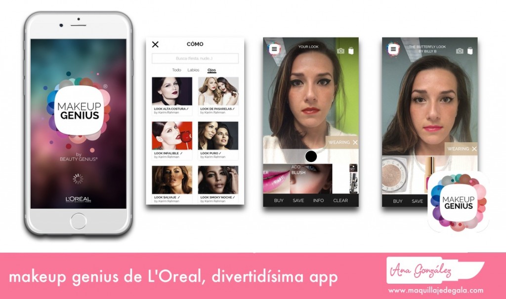 Makeup Genius de L'Oreal, divertidísima app - Maquillaje de Gala
